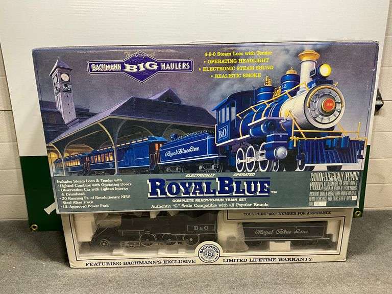Bachmann Big Haulers Royal Blue Train set G-scal - Hamilton-Maring ...