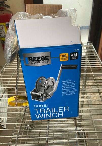 Trailer Winch, New, Reese Brand - Hamilton-Maring Auction Group