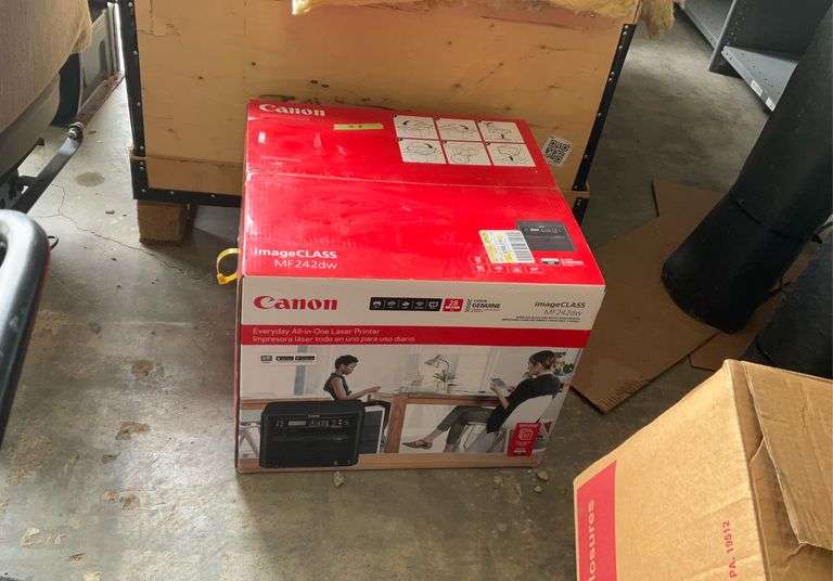 Canon laser printer, new in box, never opened - Hamilton-Maring Auction ...