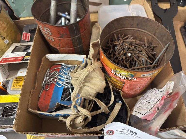 Bolts, nails, self - tapping Scews - Hamilton-Maring Auction Group