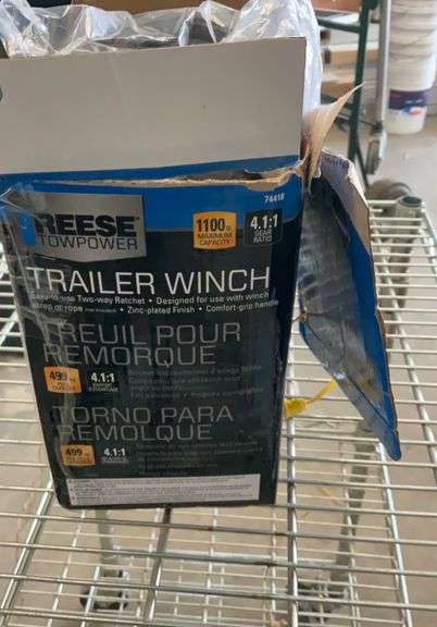Trailer Winch, New, Reese Brand - Hamilton-Maring Auction Group