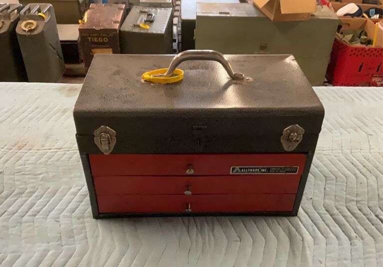 Alltrade Toolbox w/Misc. Leather Working Tools & O - Hamilton-Maring ...