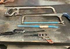 Flat of wood saws & hack saws ** Building #2 - Hamilton-Maring Auction ...