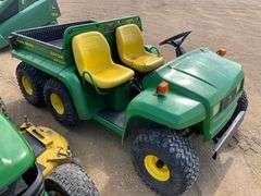 John Deere Gator, 6x4, hyd dump, gas, 1347 hours - Hamilton-Maring ...
