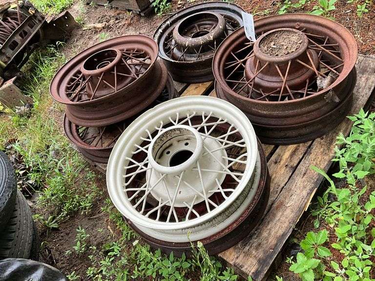 6 Bolt Wire Spoked Rims - Hamilton-Maring Auction Group