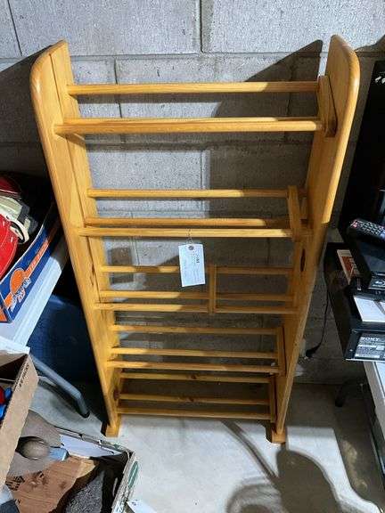 Wooden Display Rack, 44”x23” Located In Basement - Hamilton-Maring ...
