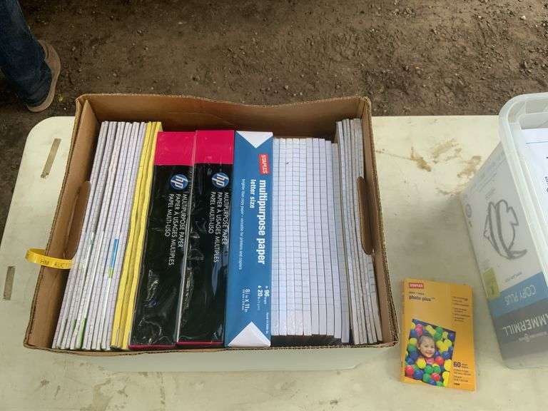 Box of office paper products, tote of copy paper - Hamilton-Maring ...