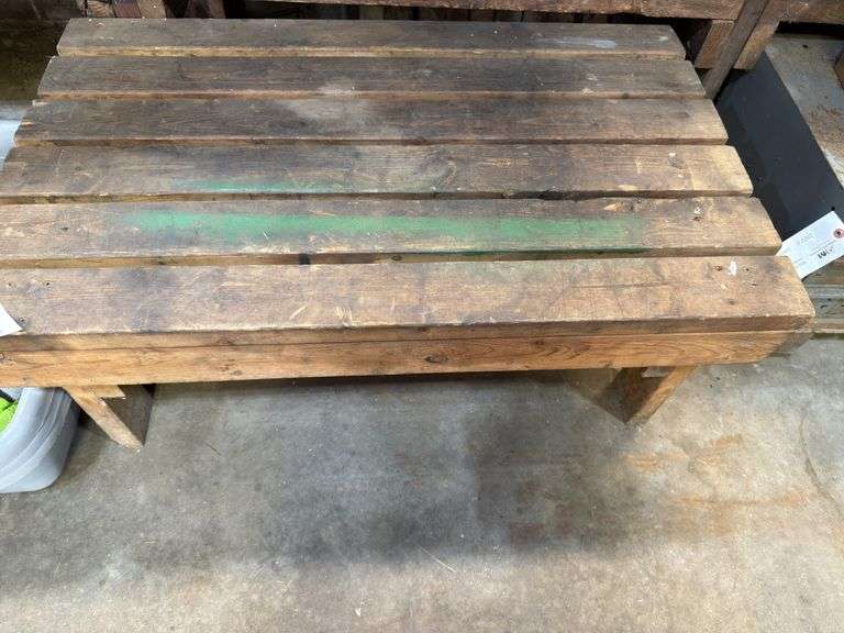Wooden shop bench/seat - Approximately 3 foot long - Hamilton-Maring ...