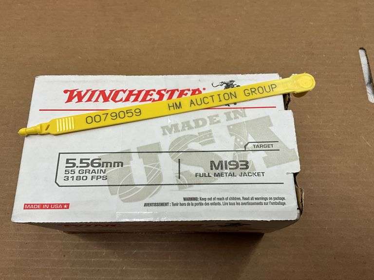 150 rounds (1 box) Winchester 5.56MM, 55 grain, 31 - Hamilton-Maring ...