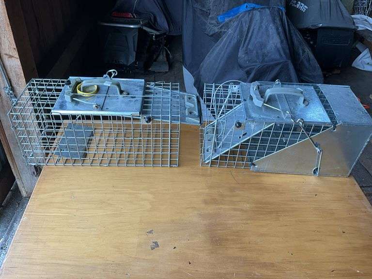 2 live animal traps Building #3 - Hamilton-Maring Auction Group