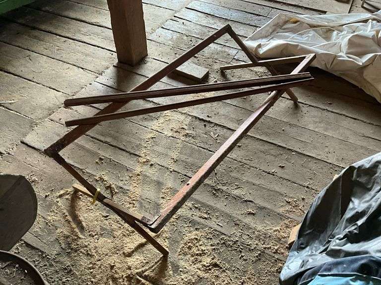 Vintage cot frame and clothes drying rack Buildi - Hamilton-Maring ...