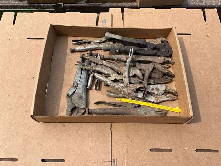 Flat of vice grips - Hamilton-Maring Auction Group