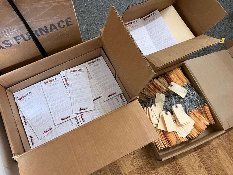 2 boxes of scratch paper pads & box of wire tags - Hamilton-Maring ...