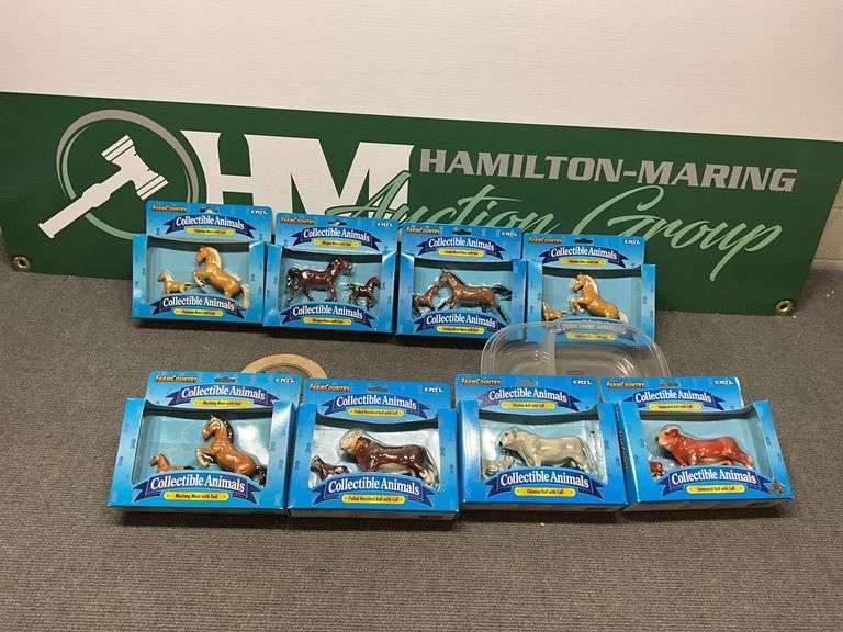 (8) Ertl Farm country collectible animals NIB - Hamilton-Maring Auction ...