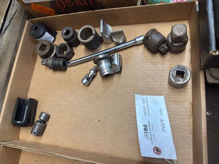 Assorted Snap On Sockets, Adapters, Swivels - Hamilton-Maring Auction Group