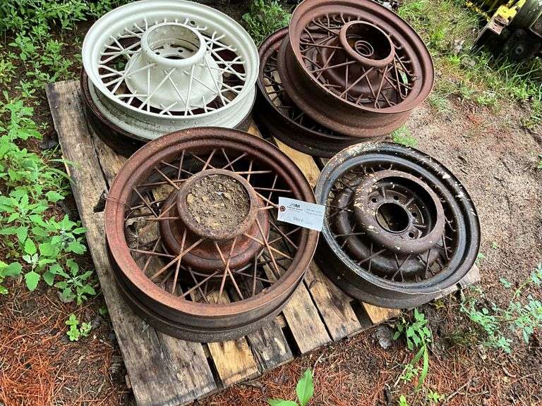 6 Bolt Wire Spoked Rims - Hamilton-Maring Auction Group