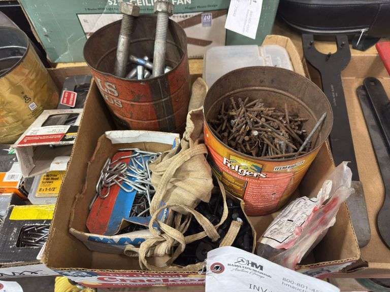 Bolts, nails, self - tapping Scews - Hamilton-Maring Auction Group