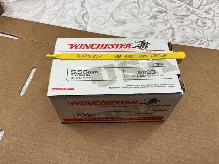 150 rounds (1 box) Winchester 5.56MM, 55 grain, 31 - Hamilton-Maring ...
