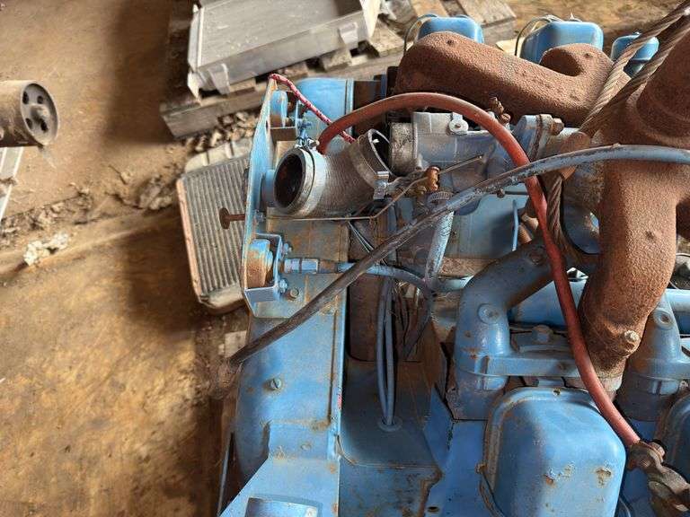 Wisconsin 4 Cylinder Air Cooled Gas Engine With Hydraulic Pump Mounted ...