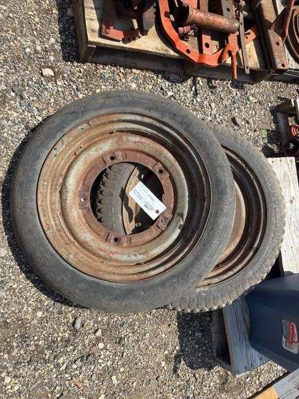 (2) 19” Tractor Front Rims with Tires - Hamilton-Maring Auction Group