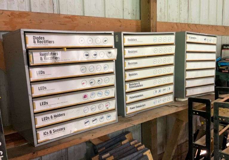 3 empty drawer parts shelving/organizers - Hamilton-Maring Auction Group