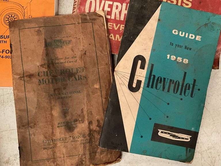 Chevy Books, Truck and Car Parts Catalogs - Hamilton-Maring Auction Group