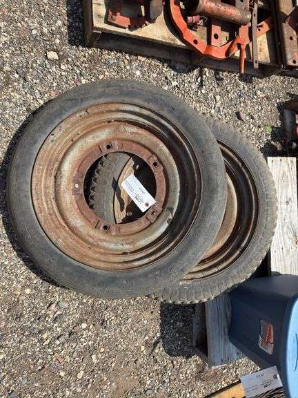 (2) 19” Tractor Front Rims with Tires - Hamilton-Maring Auction Group