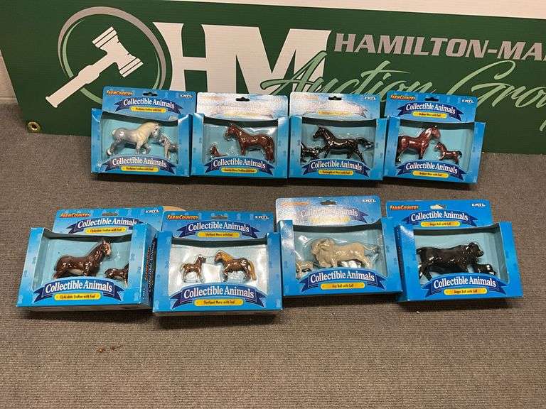 (8) Ertl Farm country collectible animals NIB - Hamilton-Maring Auction ...