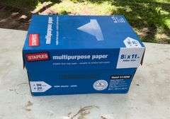 Case of staples copy paper - Hamilton-Maring Auction Group