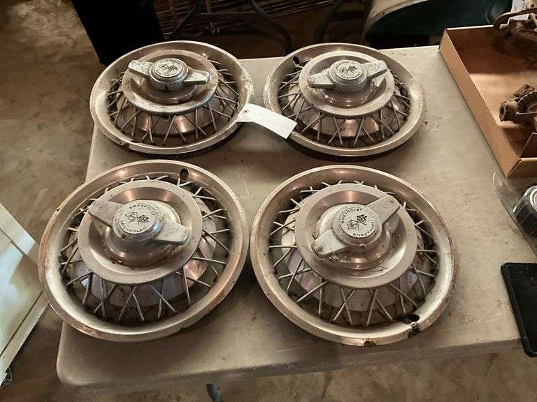 1960’s Chevorlet Corvair 14” Hub Caps - Hamilton-Maring Auction Group