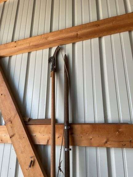 pole saw & tire irons, car jack - Hamilton-Maring Auction Group
