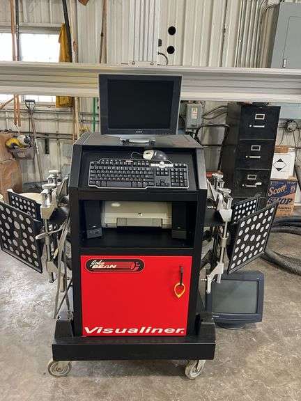 John Bean Visualizer wireless 4 wheel aligner - software can be updated ...