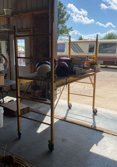 yellow rolling scaffolding - Hamilton-Maring Auction Group