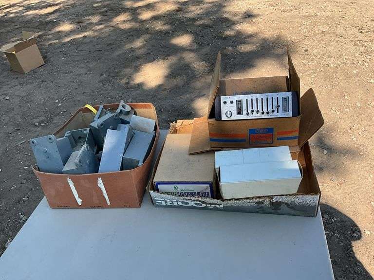 box of ash trays, misc hardware, outlet boxes - Hamilton-Maring Auction ...