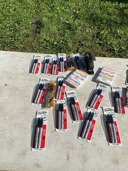 Pens, sharpies, stapler, clip board, sharpener - Hamilton-Maring ...
