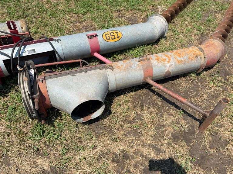 (2) 8” Unload Augers, (1) Has Baldor 5 HP Single Phase Motor - Hamilton ...