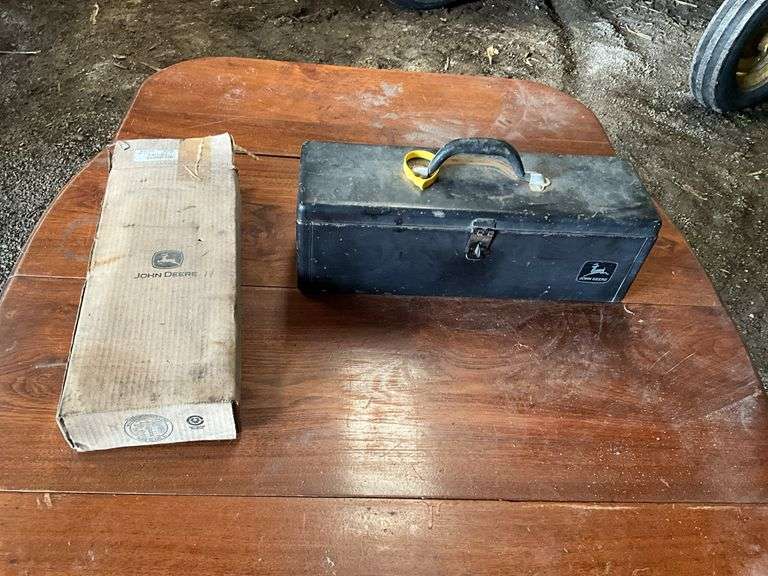 JD tool box & JD cab filter - Hamilton-Maring Auction Group