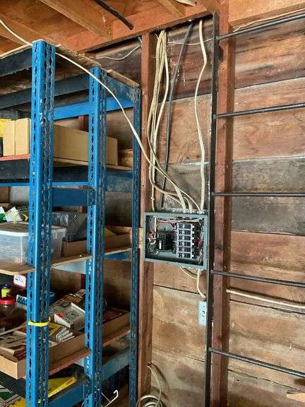 Blue 5 shelf shelving rack, 24" wide - Hamilton-Maring Auction Group