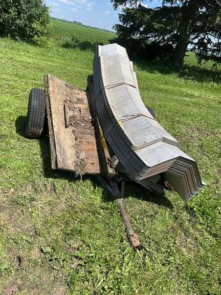 modular building steel, 23 sheets 93" long and 90 - 10ft sheets, with ...