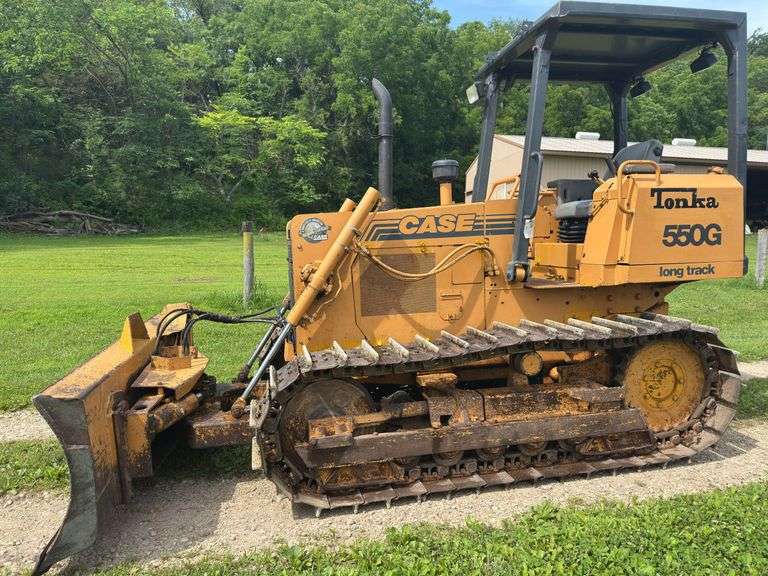 1997 Case 550G Long Track Dozer, 5438 Actual Hours, 6 Way 8’ Blade, ROPS, 1 - Hamilton-Maring ...