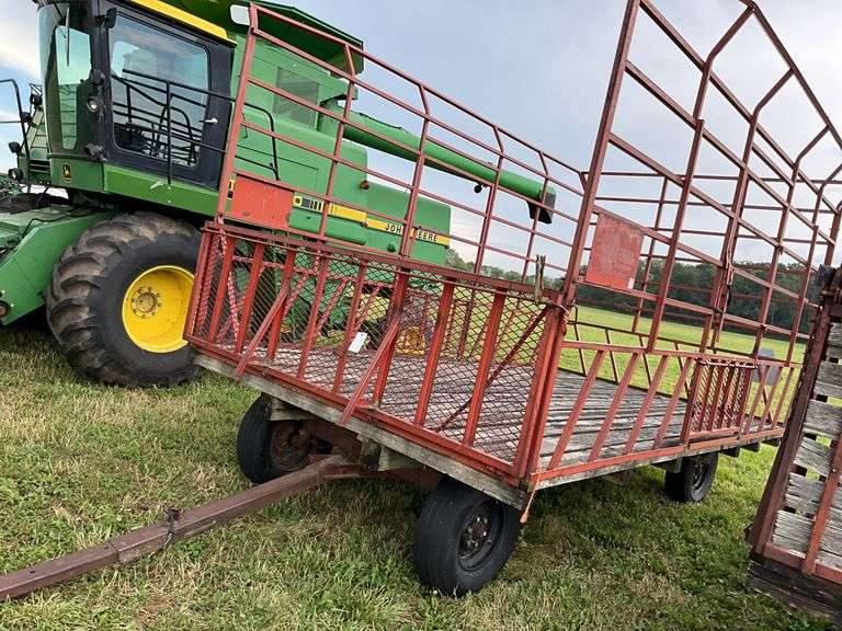 EZ trail 16 foot throw rack on Minnesota 6 ton running gear - Hamilton ...