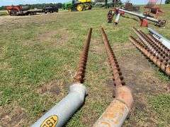 (2) 8” Unload Augers, (1) Has Baldor 5 HP Single Phase Motor - Hamilton ...