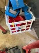 Crate with bolt organizer trays - Hamilton-Maring Auction Group