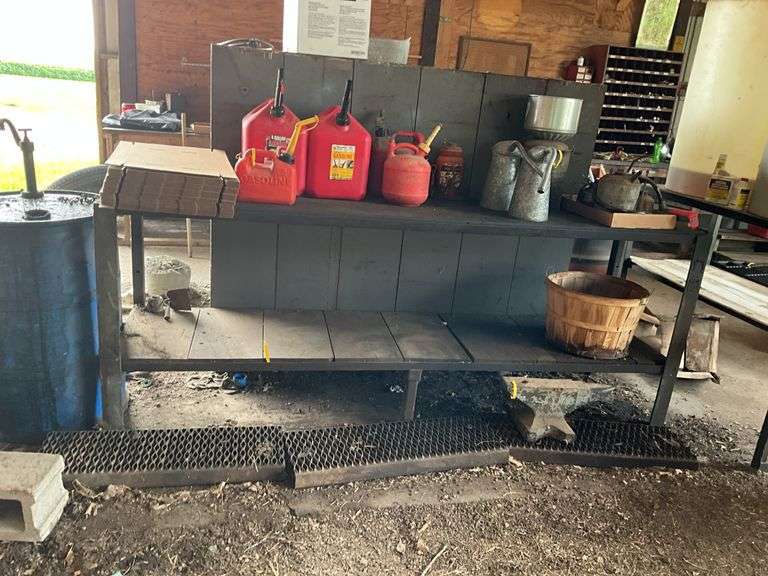 Work bench, 8ft x 3ft, items on bench not included - Hamilton-Maring ...