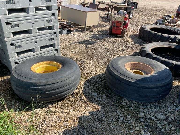 (2) implement tires on 8 bolt rim - Hamilton-Maring Auction Group