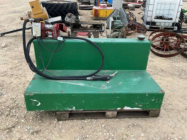 90 gallon diesel transfer tank w/12v pump - Hamilton-Maring Auction Group