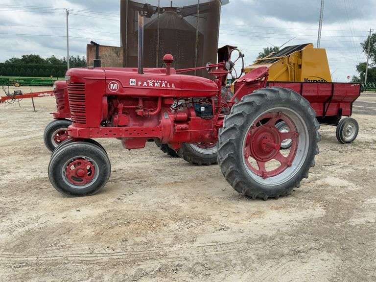 1939 Farmall M, runs good, good tires; lights work; shut switch off if ...