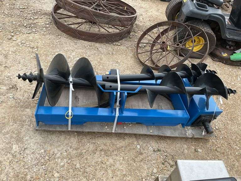 GIYI Skid Loader Auger w/(3) Bits - Hamilton-Maring Auction Group