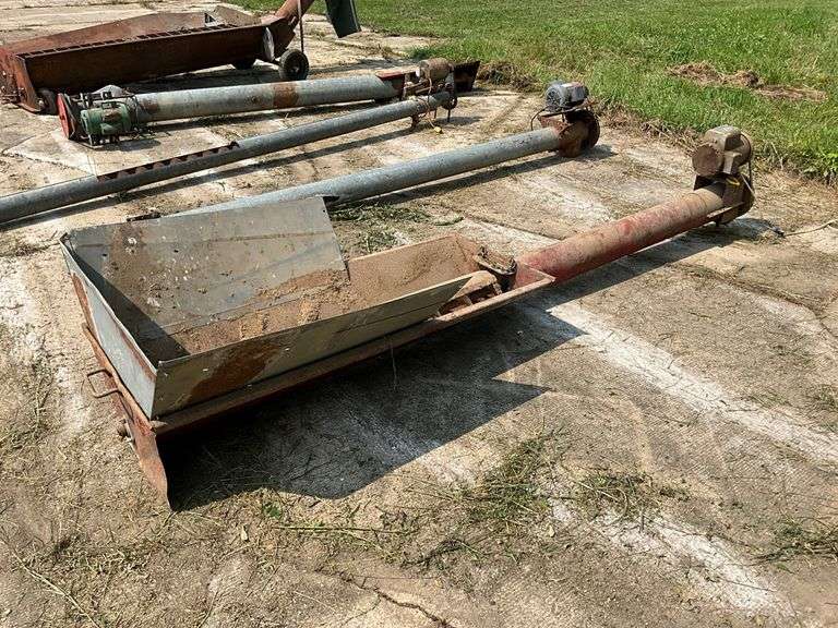 6"x10ft Hopper Auger w/Motor - Hamilton-Maring Auction Group