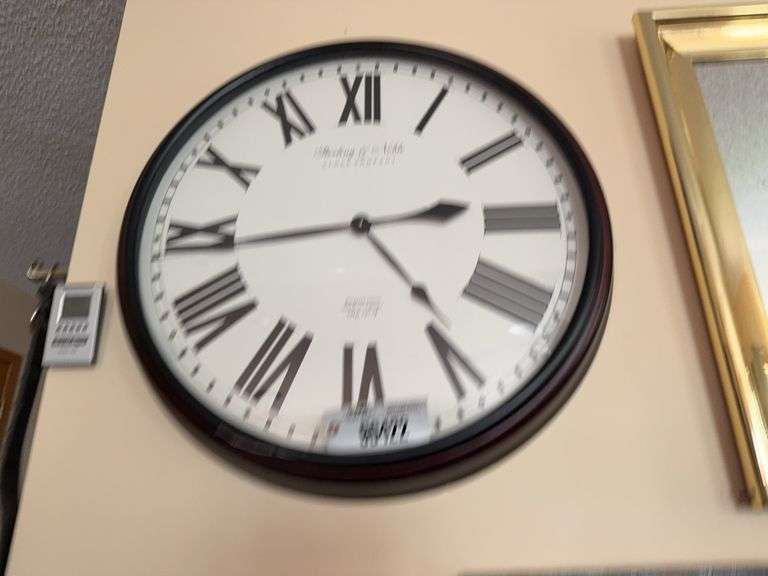 Large Sterling & Noble 27" Battery Powered Wall Clock - Hamilton-Maring ...